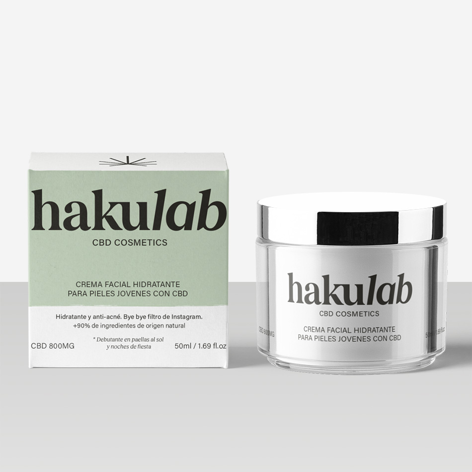 Crema Facial Hidratante con 800 mg de CBD - Hakuna Oil